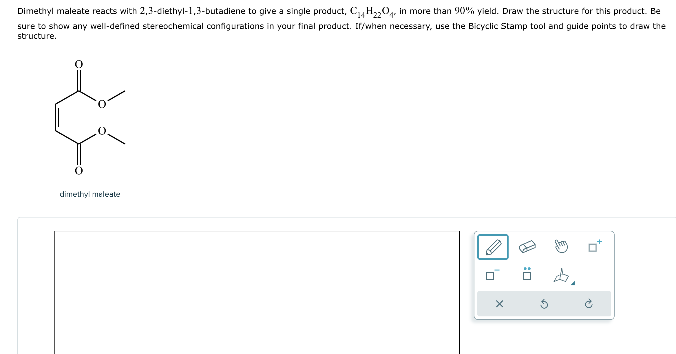 Solved Dimethyl maleate reacts with | Chegg.com