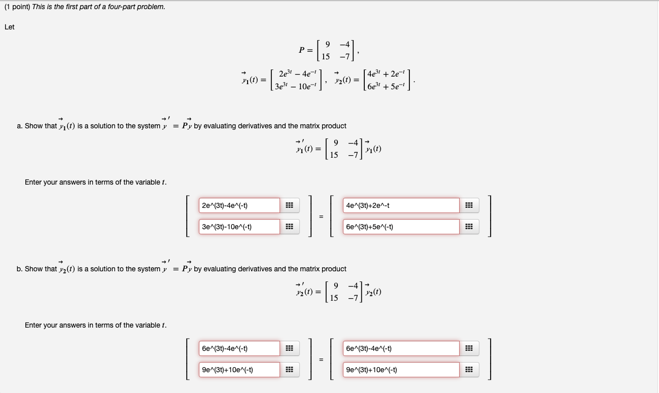 Solved This is the first part of a four-part problem. Let | Chegg.com