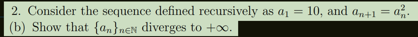 Solved 2. Consider the sequence defined recursively as aj = | Chegg.com