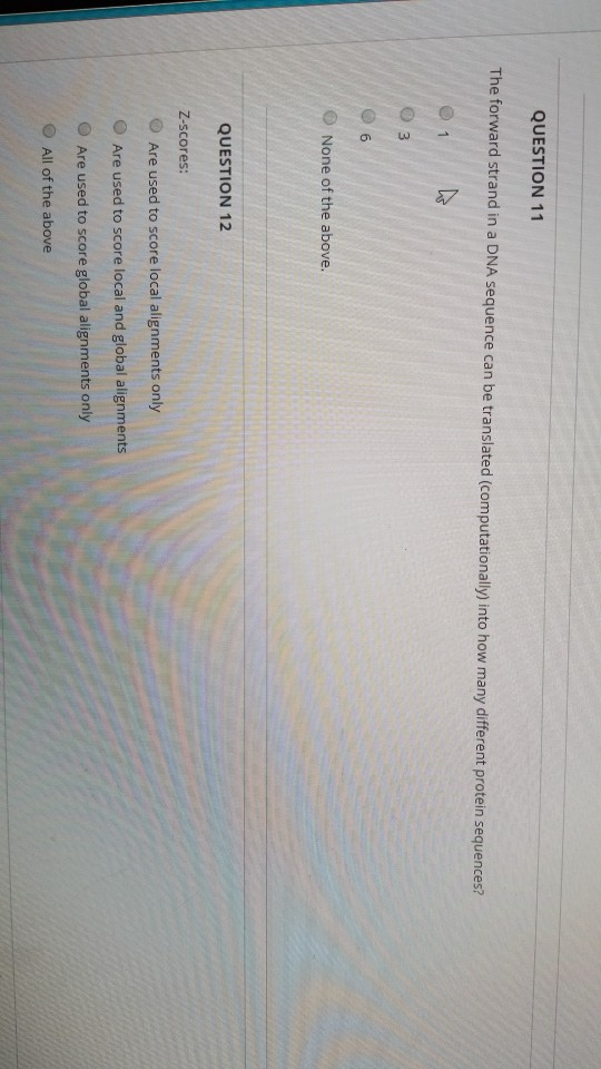 Solved QUESTION 11 The forward strand in a DNA sequence can | Chegg.com