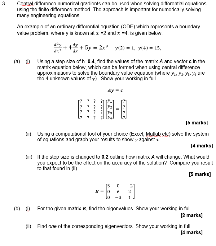 Solved 3. Central difference numerical gradients can be used | Chegg.com