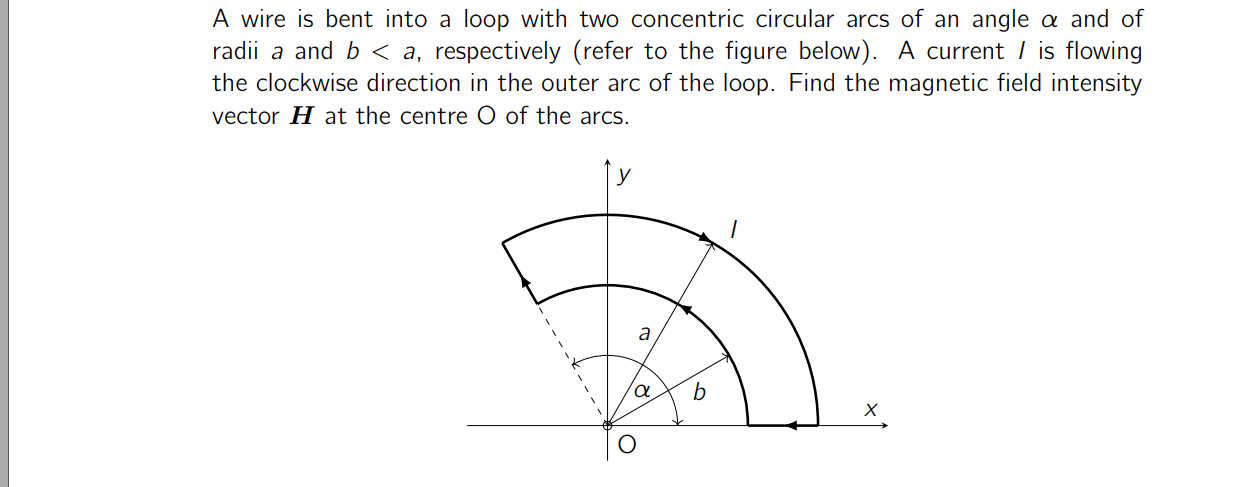 Solved A wire is bent into a loop with two concentric | Chegg.com