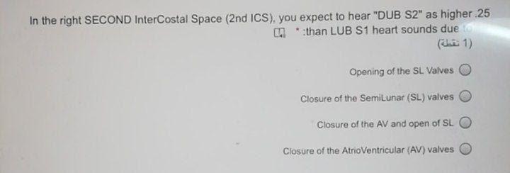 Solved In the right SECOND InterCostal Space (2nd ICS), you | Chegg.com