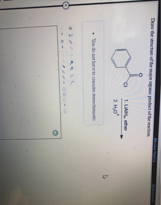 Solved Review Topics] Draw the structure ofthe major organic | Chegg.com