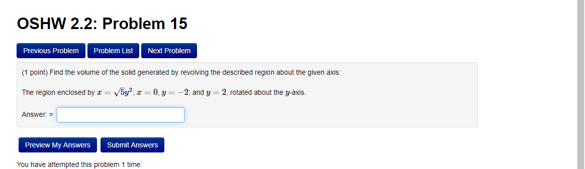 Solved OSHW 2.2: Problem 15 Previous Problem Next Problem | Chegg.com