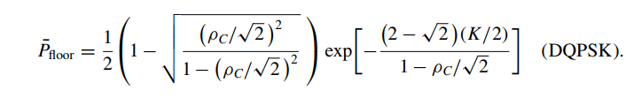 Q1: Calculate the irreducible error floor for DPSK | Chegg.com