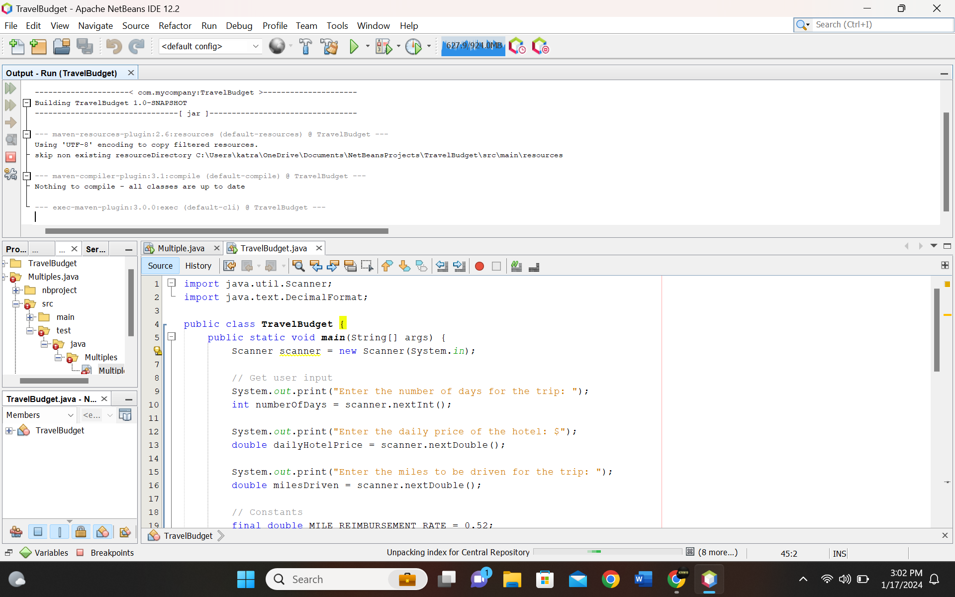 Solved I am having trouble running my file i get Using | Chegg.com