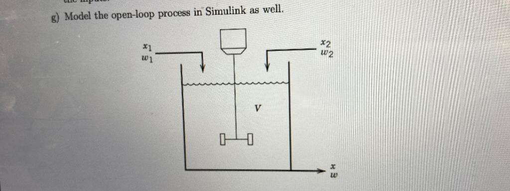 Solved 1. [30 points) Consider the stirred tank blending | Chegg.com
