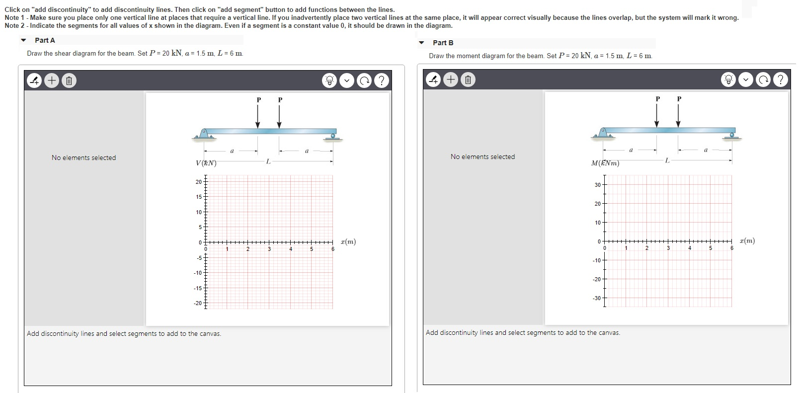 Solved Click on "add discontinuity" to add discontinuity | Chegg.com