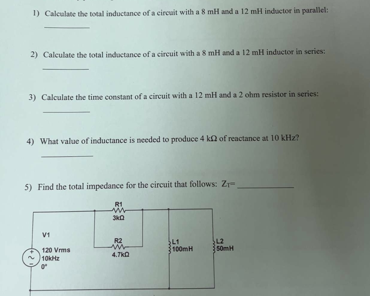 Solved Calculate the total inductance of a circuit with a | Chegg.com