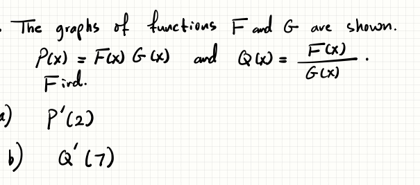 Solved The graphs of functions F and G are shown. | Chegg.com
