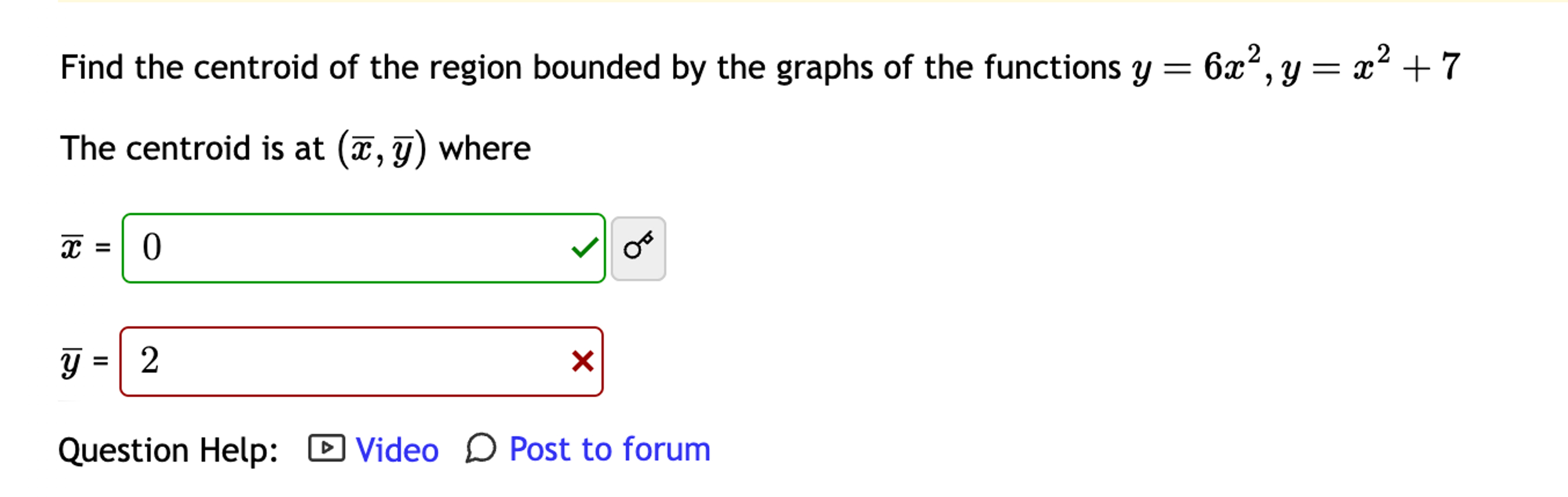 Solved Find the centroid of the region bounded by the graphs | Chegg.com