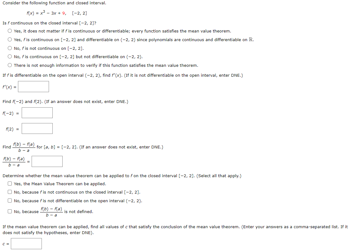 Solved Consider the following function and closed | Chegg.com