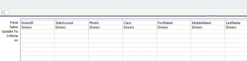Solved In an Update Query in Access: Set the criteria | Chegg.com