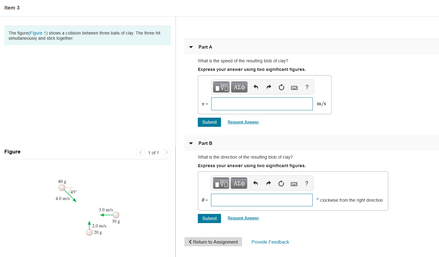 Solved The figure(Figure 1) shows a collision between three | Chegg.com