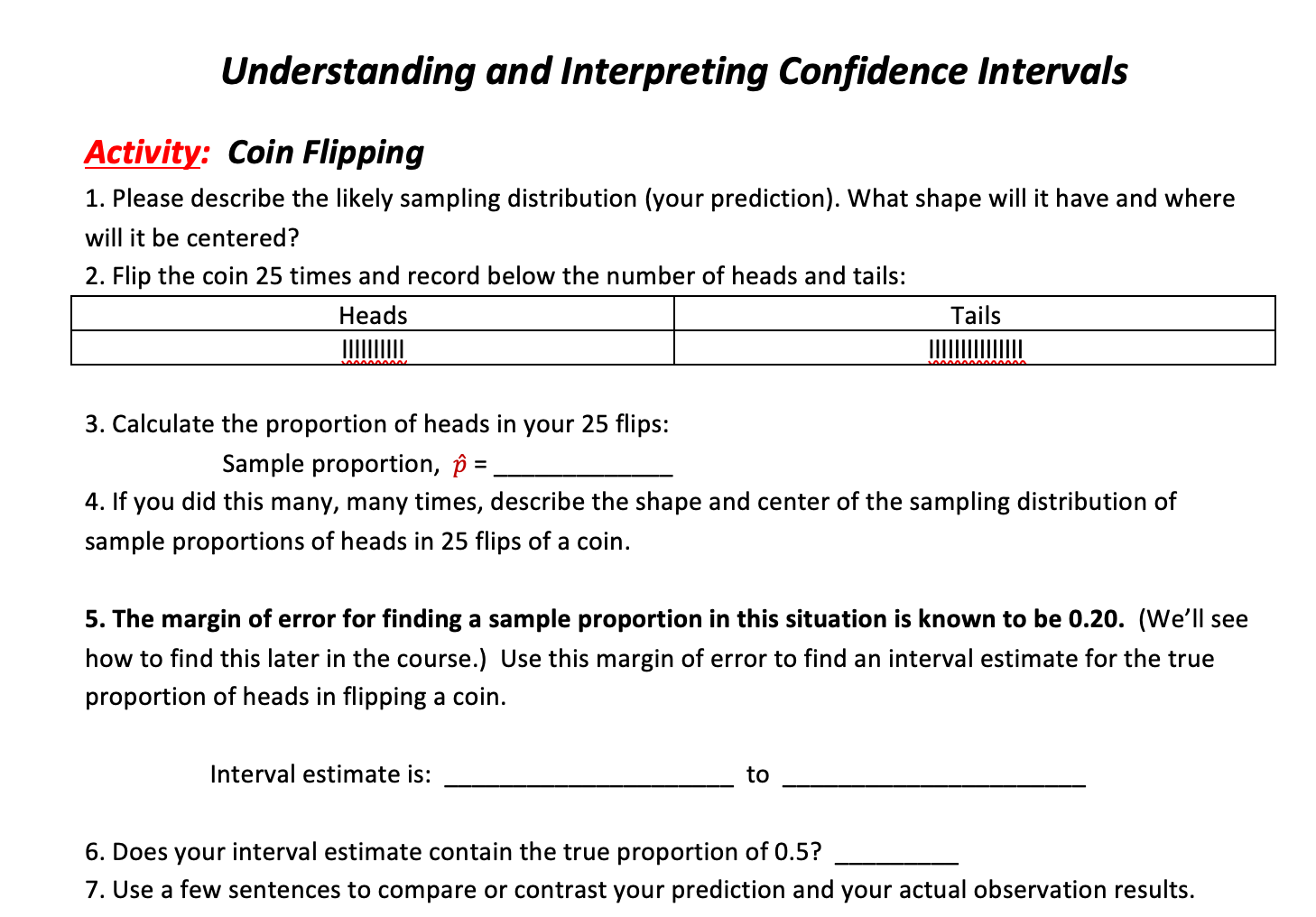 Solved Understanding and Interpreting Confidence intervals | Chegg.com