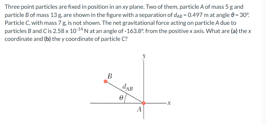 Solved by an EXPERT Three point particles are fixed in ﻿position in an xy | Chegg.com