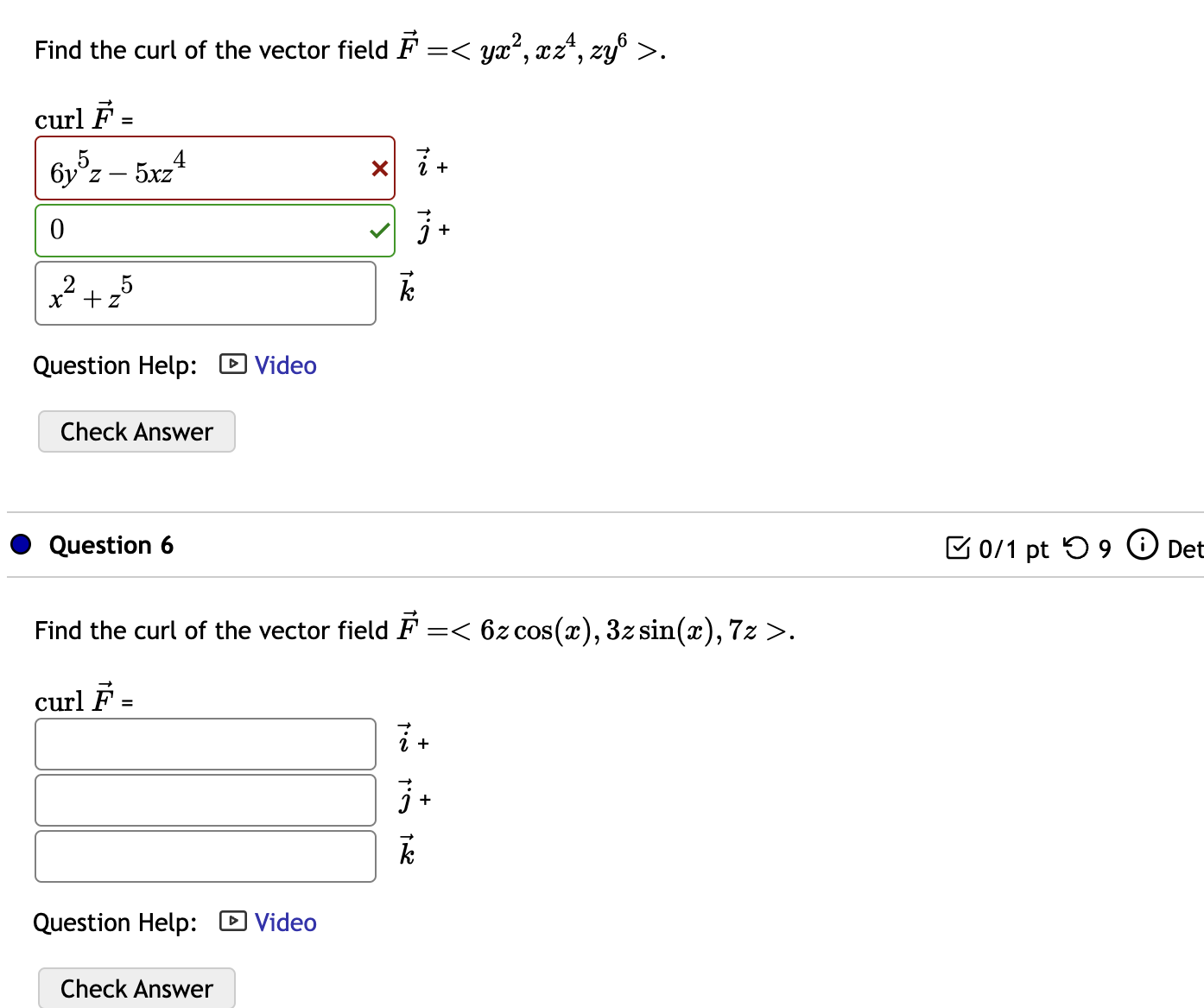 Solved Find the curl of the vector field vec(F)=. | Chegg.com