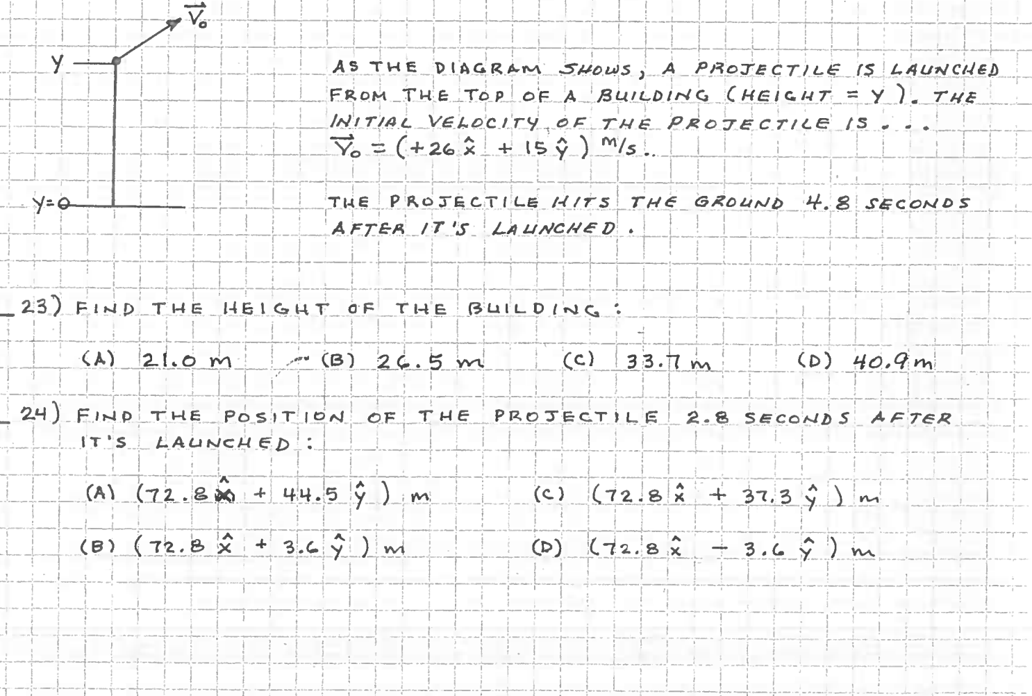 Solved 1> У. А AS THE DIAGRAM SHOWS, PROJECTILE IS LAUNCHED | Chegg.com