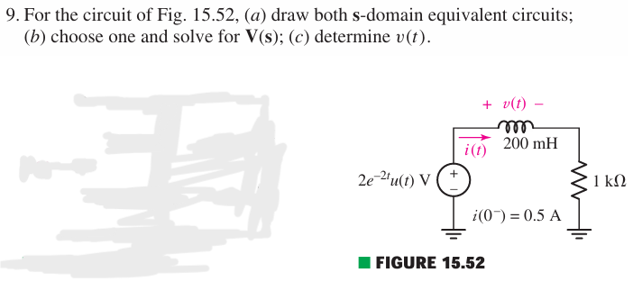 Solved by an EXPERT For the circuit of ﻿Fig. 15.52, (a) ﻿draw both | Chegg.com