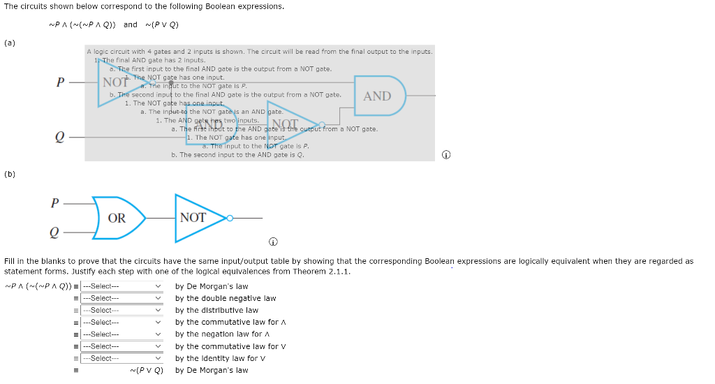 Solved The circuits shown below correspond to the following | Chegg.com