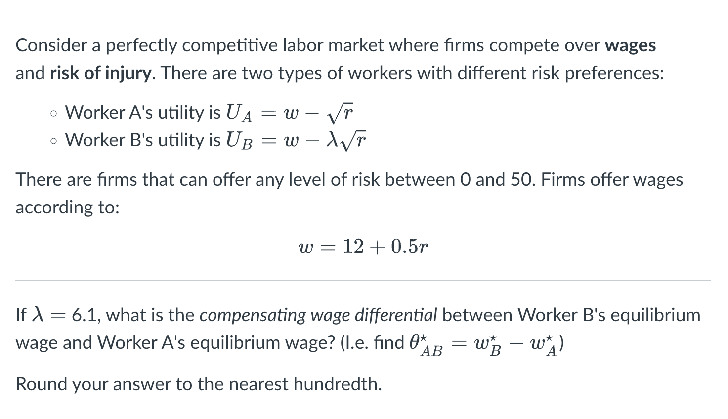 Solved Consider a perfectly competitive labor market where | Chegg.com