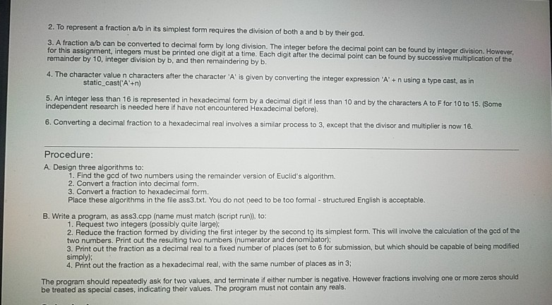 Solved Objectives: To write a C++ program to solve an | Chegg.com