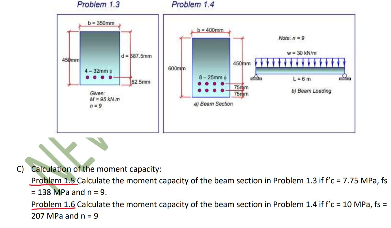 Solved Problem 1.3 Problem 1.4 Calculation of the moment | Chegg.com