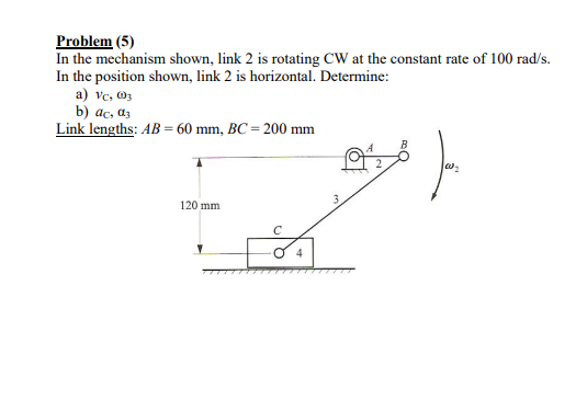 Solved using graphical approach: acceleration diagrams the | Chegg.com