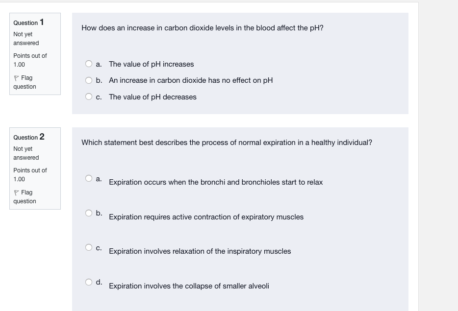 Solved How does an increase in carbon dioxide levels in the | Chegg.com