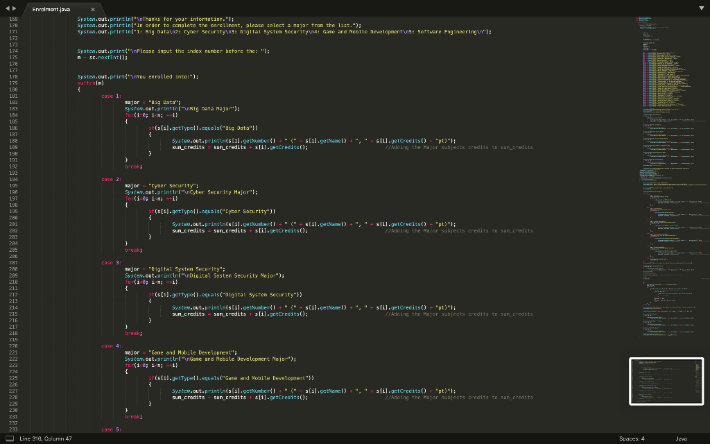 Enrolment.java x inport java.text.ParseException | Chegg.com