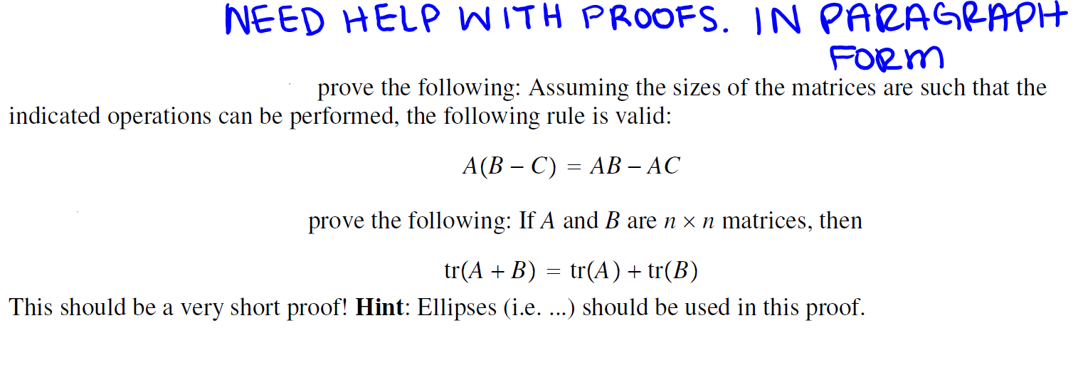 Solved NEED HELP WITH PROOFS. IN PARAGRAPH Form prove the | Chegg.com