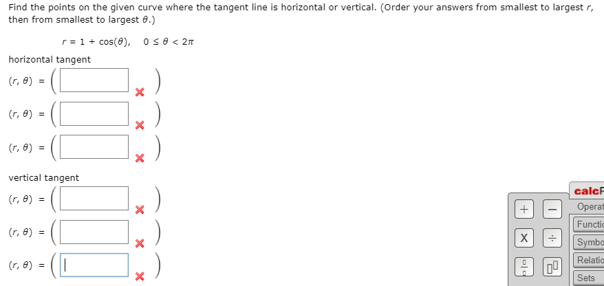 Solved Find the points on the given curve where the tangent | Chegg.com