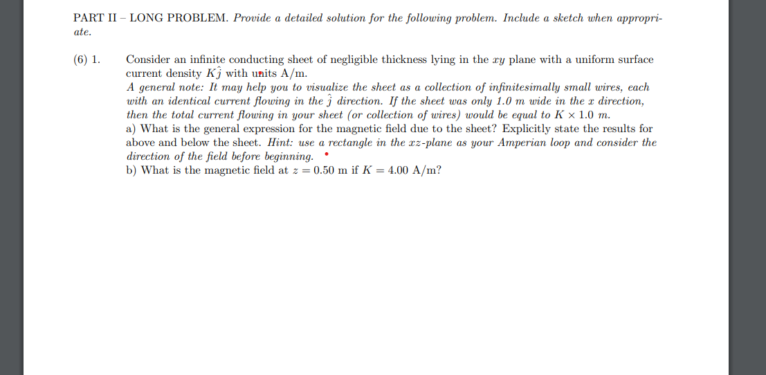 Solved PART II – LONG PROBLEM. Provide a detailed solution | Chegg.com
