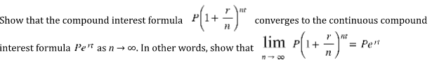 Solved Show that the compound interest formula P(1+nr)nir | Chegg.com