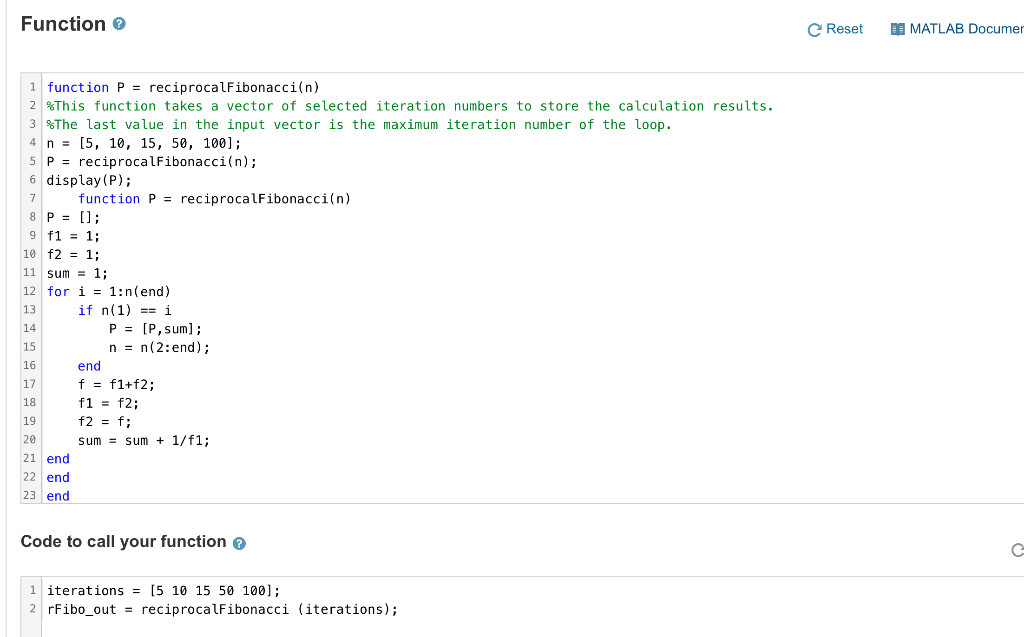Solved this is matlab. I would greatly appreciate it if | Chegg.com