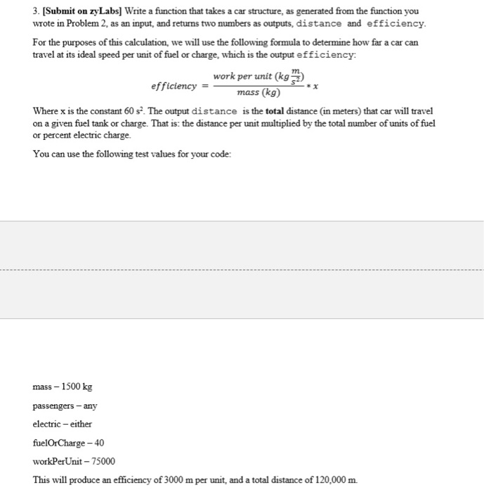 Solved Recitation/zyLabs Assignment 6.2: Car Travel Follow | Chegg.com