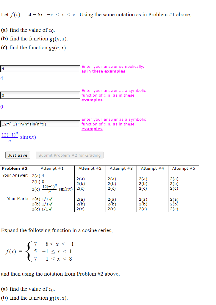 Solved SOlve the last question and the g(1(n,x) is the just | Chegg.com