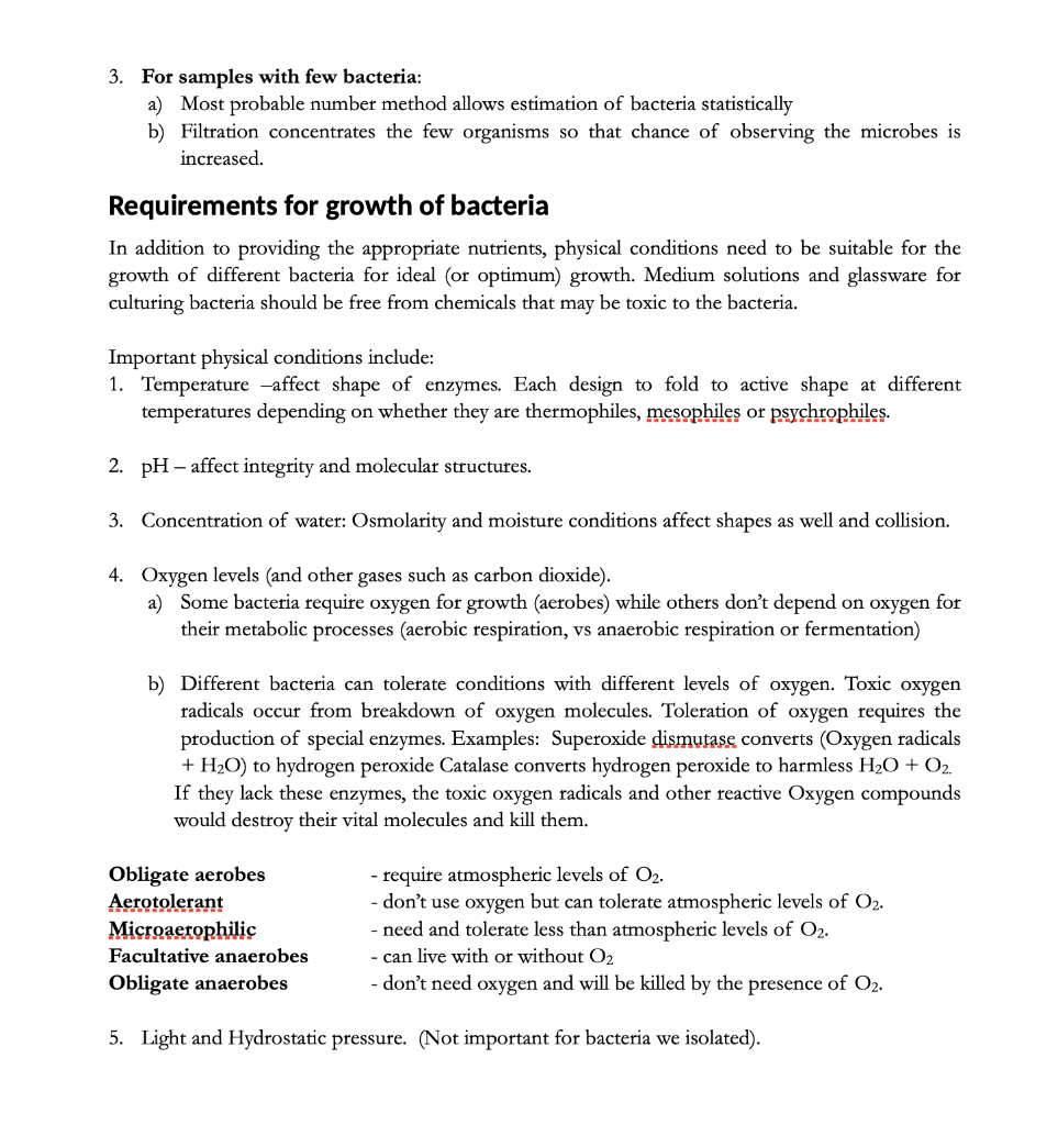 Growth of Bacterial Cultures Bacterial multiplication | Chegg.com