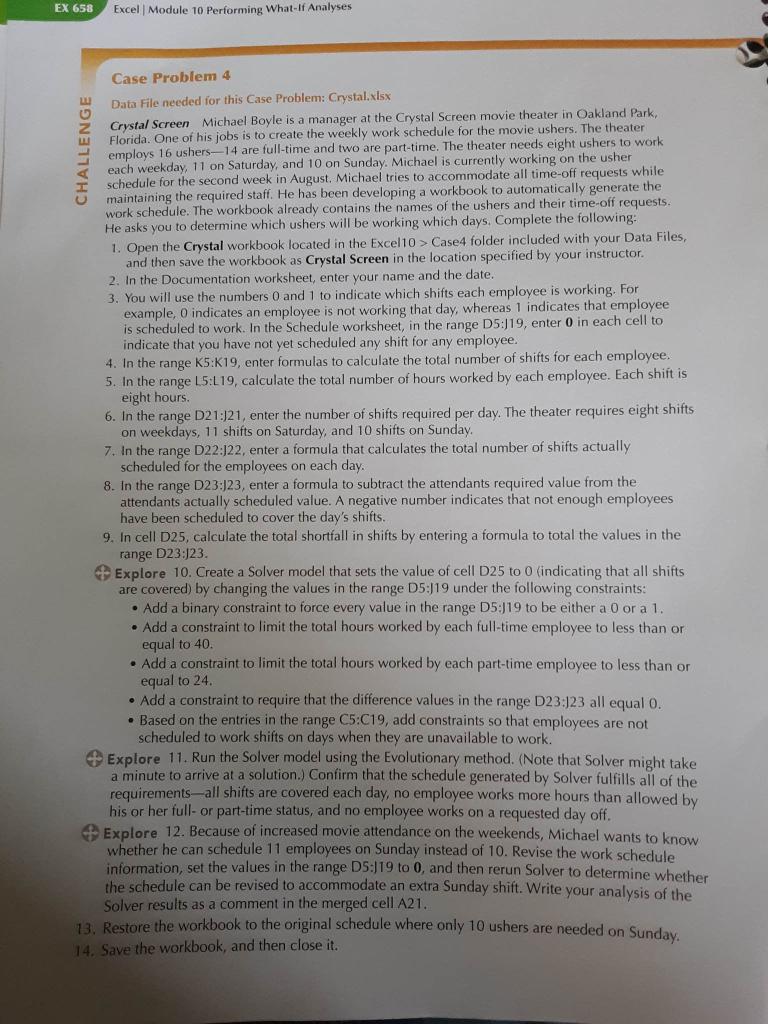 Case Problem 4 Dats File needed for this Case | Chegg.com