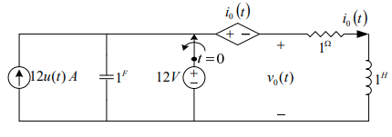 Solved 1.In the following circuit, calculate i0(t) | Chegg.com