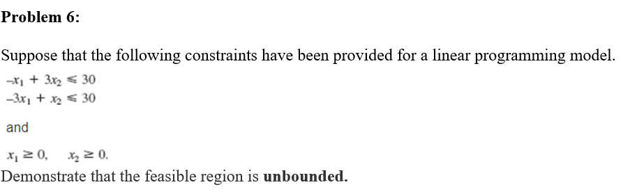 Solved Problem 6: Suppose that the following constraints | Chegg.com