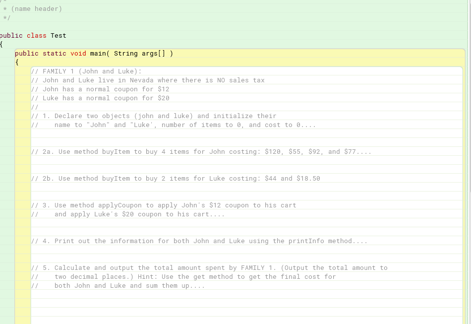 Solved The project A170_Exam_3B contains two (2) classes, | Chegg.com