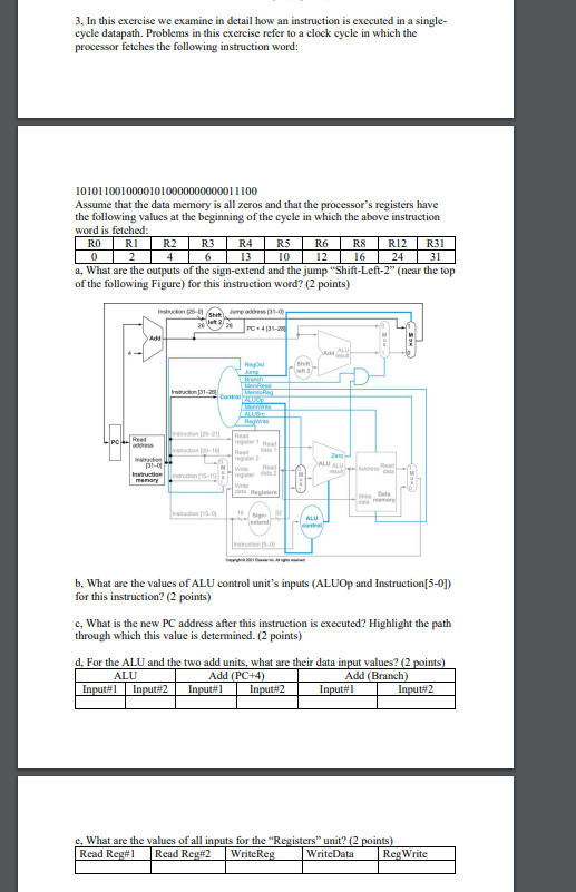 Solved computer org & architecture class just need this | Chegg.com