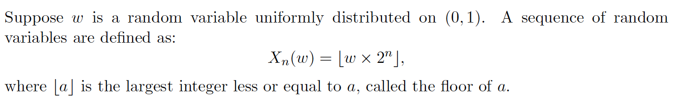 Solved Suppose w is a random variable uniformly distributed | Chegg.com
