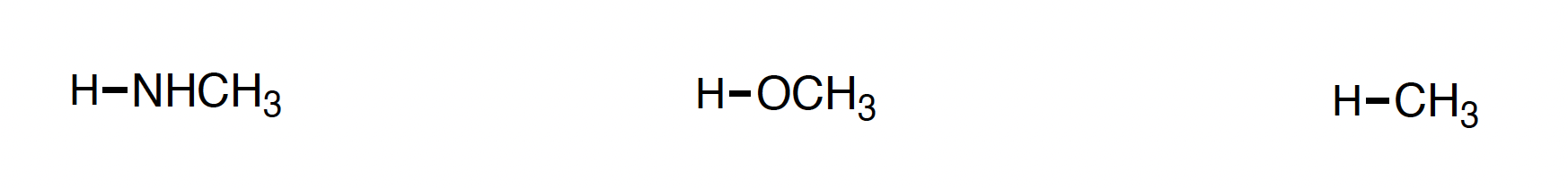Solved H-NHCH3 H-OCH3 H-CH3 | Chegg.com