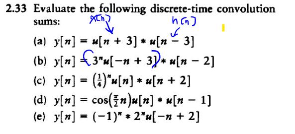 Solved 33 Evaluate the following discrete-time convolution | Chegg.com