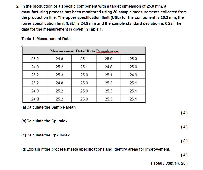 Solved In the production of a specific component with a | Chegg.com