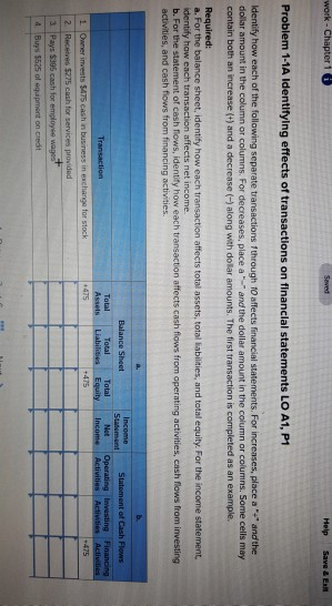 Solved Work Lhapter1 5eved Help Save And Exi Problem 1 1a 0350