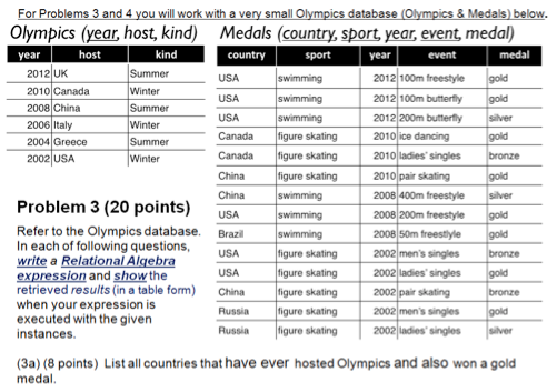 Solved For Problems 3 and 4 you will work with a very small | Chegg.com